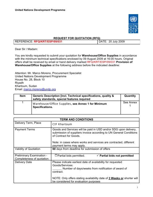 UNDP Sudan Intranet - United Nations Development Programme