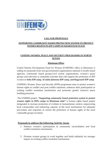 supporting community based protection system to protect women ...