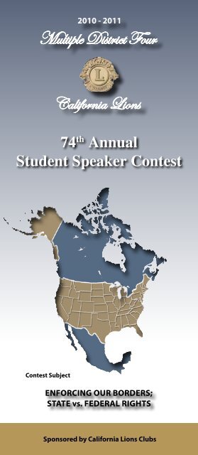 74th Annual Student Speaker Contest - Roosevelt Senior High School