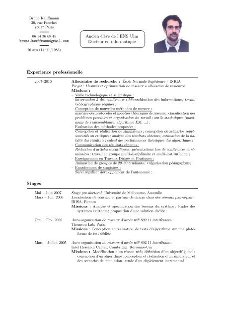 Curriculum Vitae - Irisa