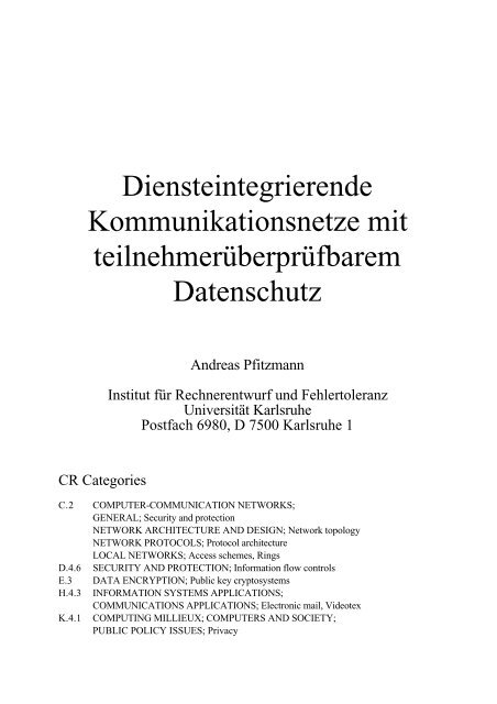 Hinweise für den Leser