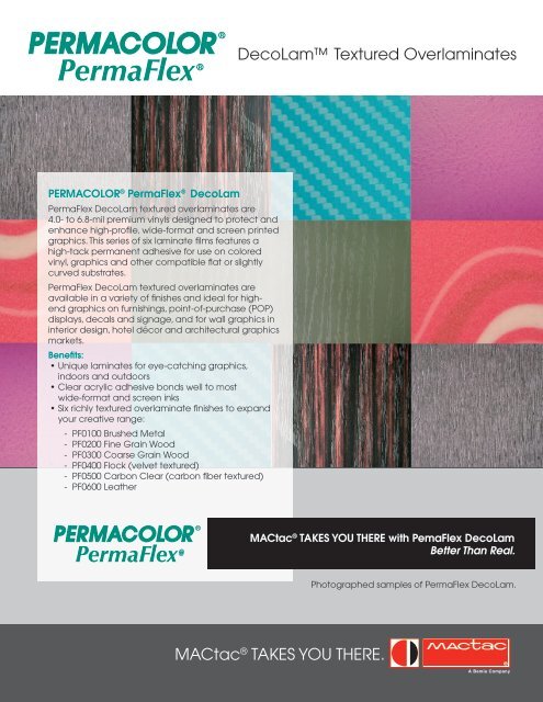 PERMACOLOR DecoLam - MACtac