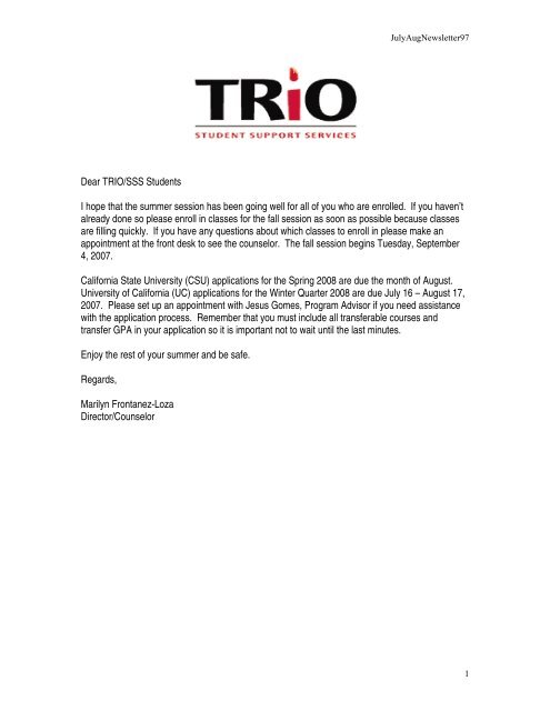 Congratulations on your acceptance into a four-year institution