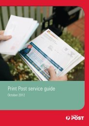 australia post charges booklet
