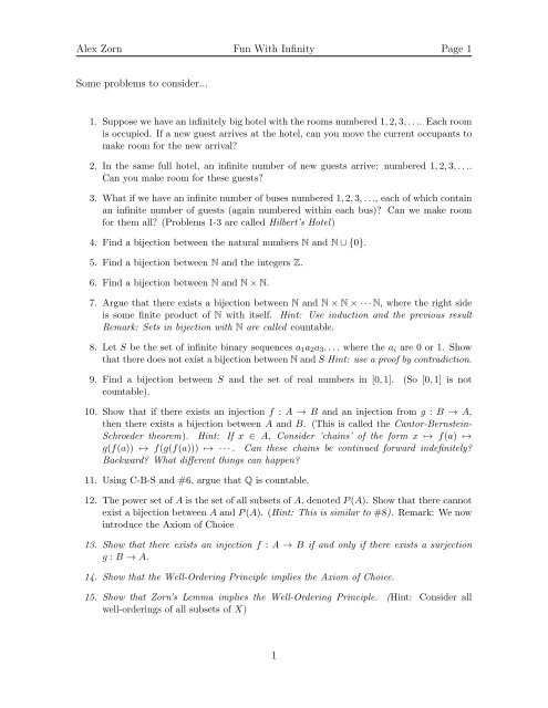 how to find a bijection between two sets