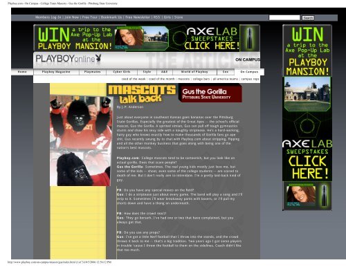 Gus the Gorilla - Pittsburg State University