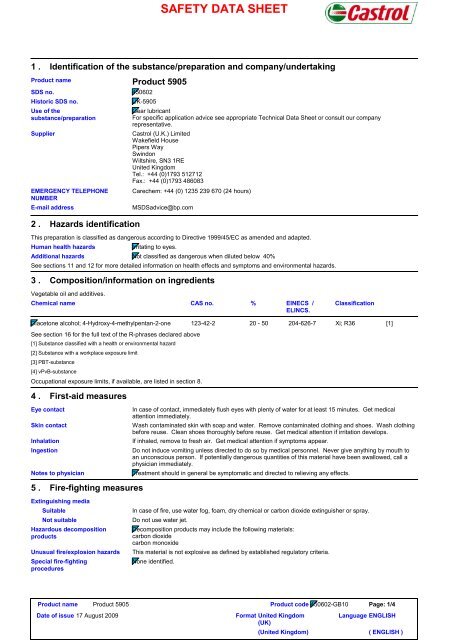 087266Product 5905.pdf - BP - PDS & MSDS Search