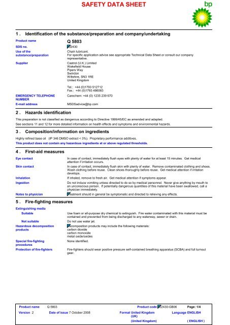 087162Q 5803.pdf - BP - PDS & MSDS Search