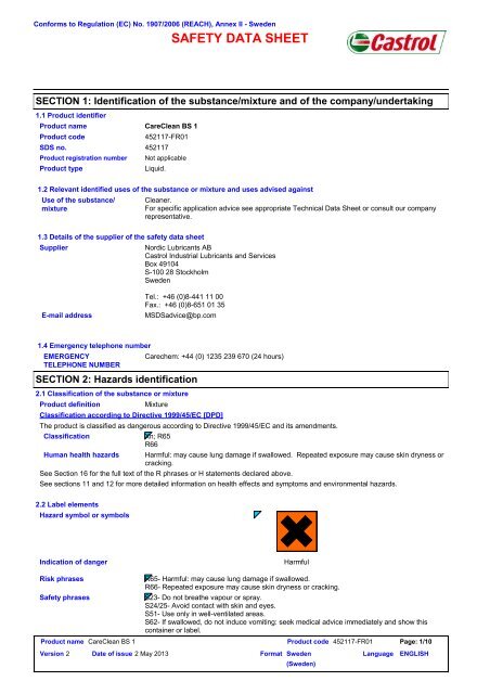 Behold Cleaning Products Msds