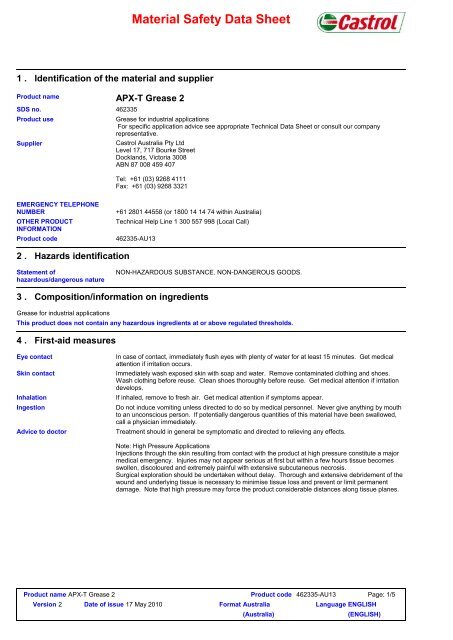 208015APX-T Grease 2.pdf - BP - PDS & MSDS Search