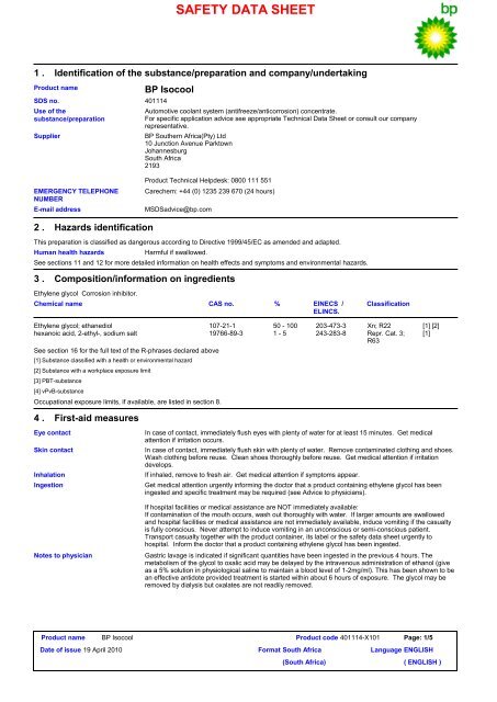 079266BP Isocool.pdf - BP - PDS & MSDS Search