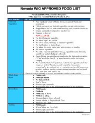 GEORGIA WIC APPROVED FOOD LIST - SendSS