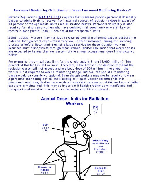 Annual Dose Limits for Radiation Workers