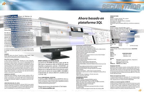 SECURITHOR Software de Monitoreo - Mcdi