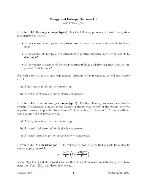 Homework 4 - Physics at Oregon State University