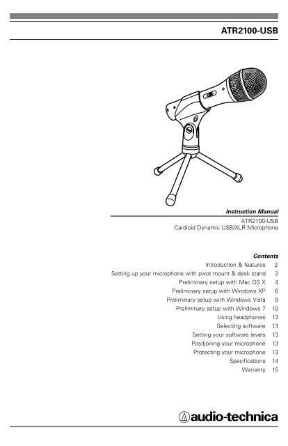 ATR2100-USB - Audio-Technica