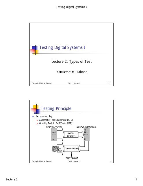 Types of Test