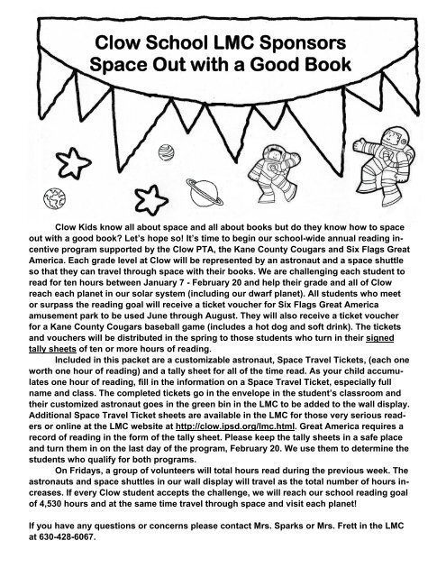 Reading Incentive Program - Clow Elementary School