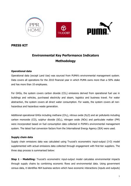 EKPI Methodology - About PUMA