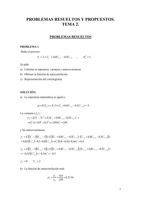 PROBLEMAS RESUELTOS Y PROPUESTOS. TEMA 2.