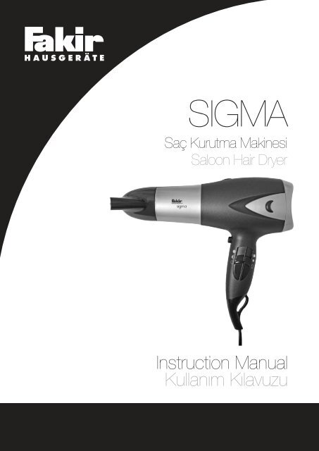 Instruction Manual Kullan›m K›lavuzu - Fakir