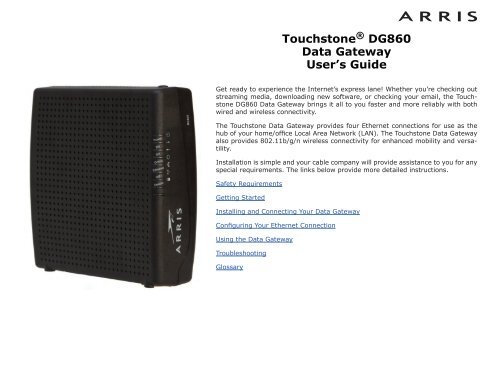 Arris Modem Dg860