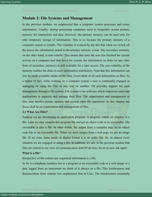 Module 2: File Systems and Management - E-Courses