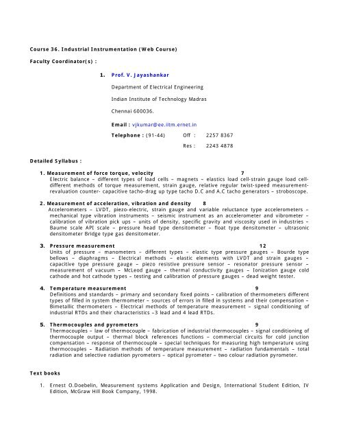 Electrical Engineering - E-Courses