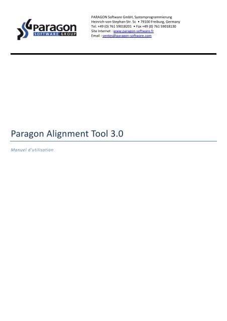 Paragon Alignment Tool 3.0 - Download