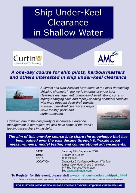 Ship Under-Keel Clearance in Shallow Water - Centre for Marine ...