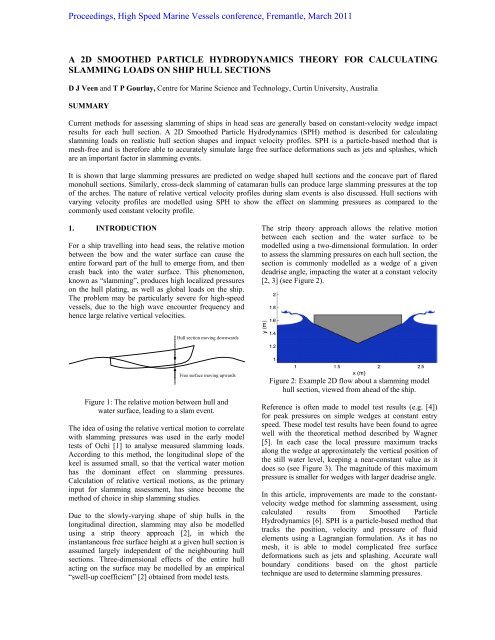 a 2d smoothed particle hydrodynamics theory for calculating
