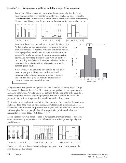 Lección 1.4 • Histogra
