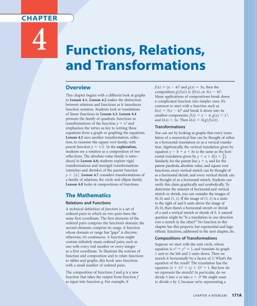 Chapter 4 Teacher's Edition (PDF)