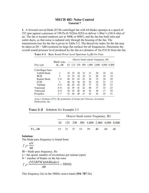 Tutorial Problem Set #7 - Solutions Tutorial Problem Set #7 - Solutions