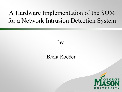 Mason Template 1: Title Slide - George Mason University