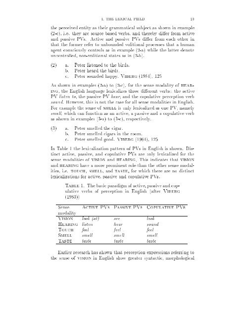 22 2. PERCEPTION VERBS AN
