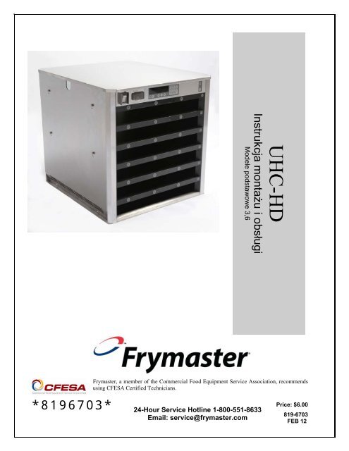 UHC-HD - Frymaster