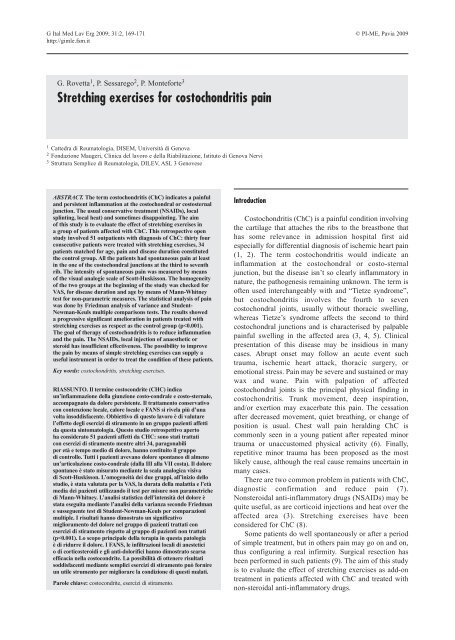 Stretching exercises for costochondritis pain