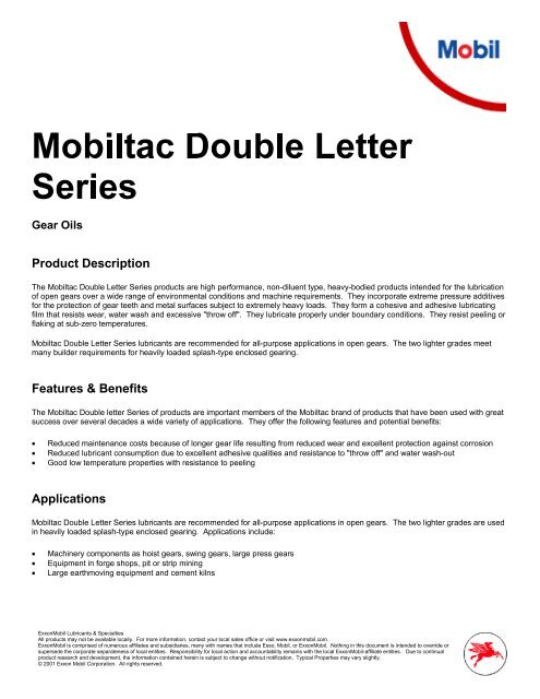 Mobiltac Double Letter (PDF) - Parsian Super Lubricants