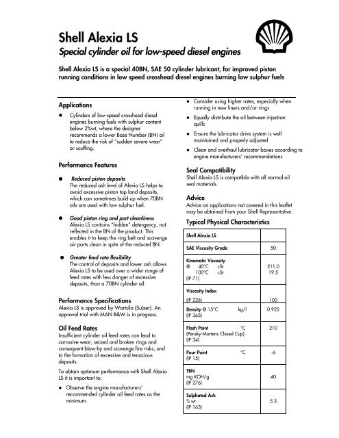 Shell Alexia LS - Parsian Super Lubricants