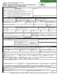 DOR-108 Application for Missouri Title and License