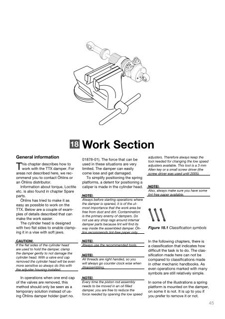 Work Section - Motorsports Spares International