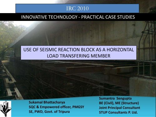 Use of Seismic Reaction Block as a Horizontal Load Transferring ...