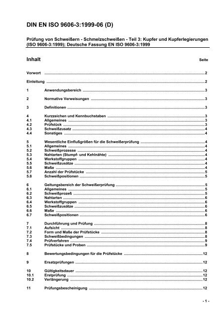 DIN EN ISO 9606-3:1999-06 (D)