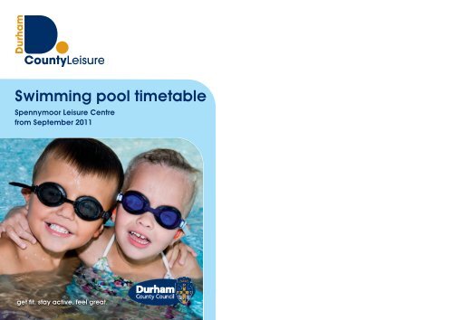 Swimming pool timetable - Durham County Council