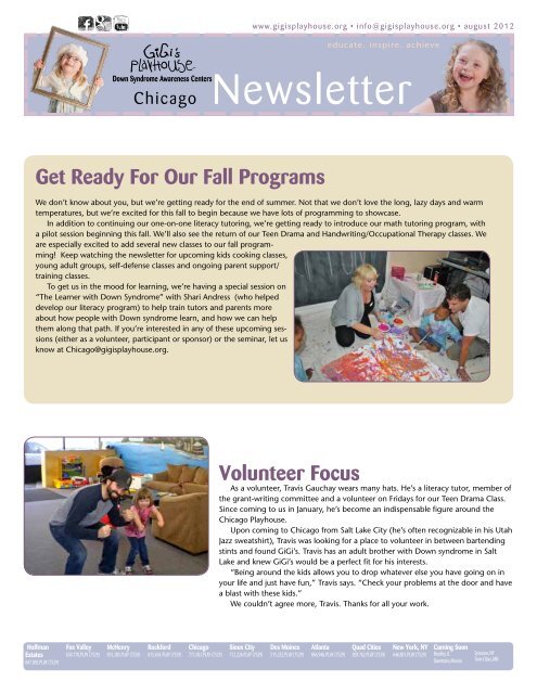 Chicago Newsletter - GiGis Playhouse