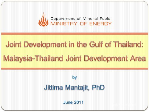 Malaysia-Thailand Joint Development Area (MTJDA)