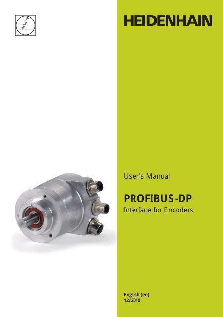 User's Manual PROFIBUS-DP - heidenhain - DR. JOHANNES ...