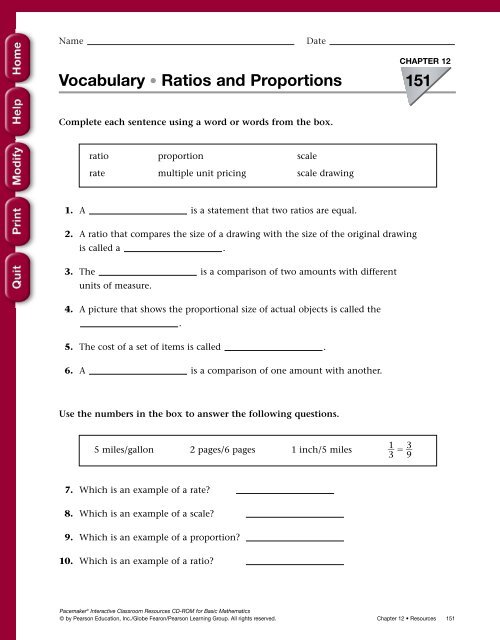 Chapter 12 Ratios and Proportions - MathnMind