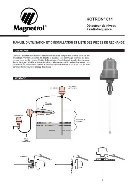 KOTRON® 811 - Magnetrol International